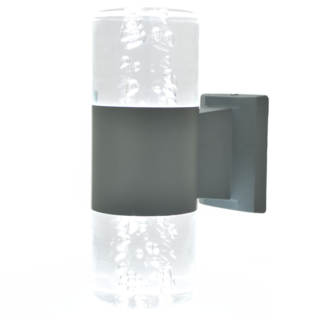 B Series LED Bubble Wall Sconce Gray, two-sided 7W, 700lm, 6000K, 85 ...