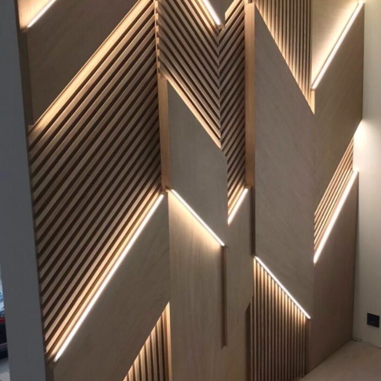 Wood Panel Wall LED - Poli LED and Signs