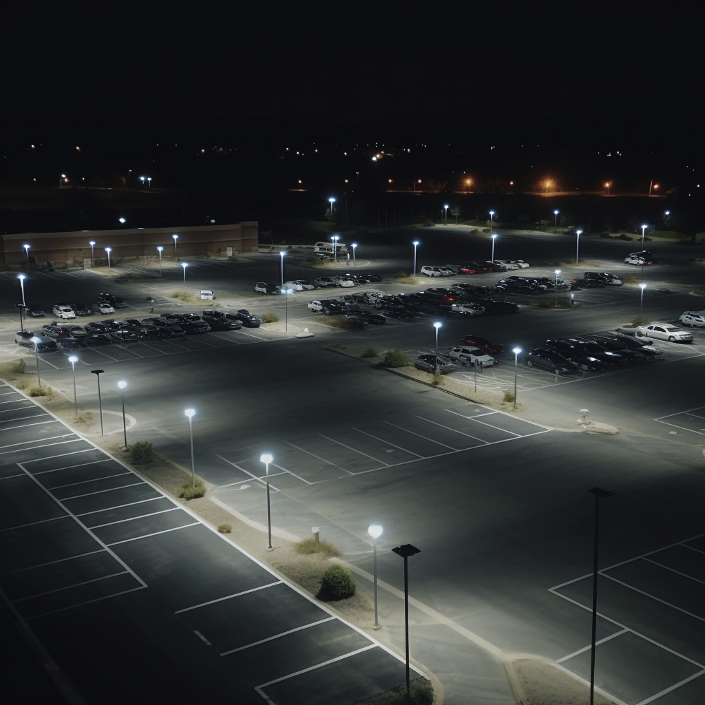 Miami Parking Lot Lighting - Poli LED and Signs