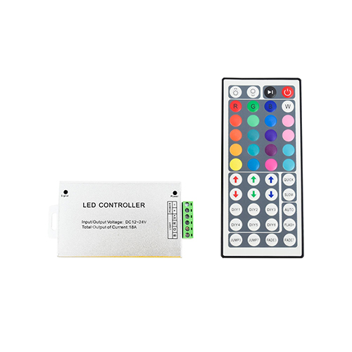 RGB RF remote controller, 5~24Vdc, 216w/12V(432w/24V), 44 key ...