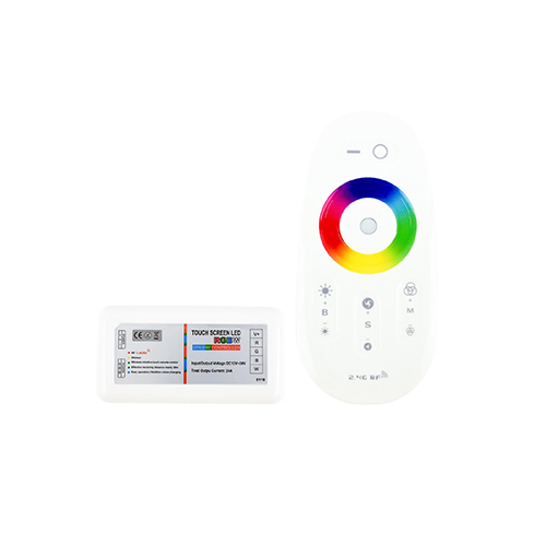 4 Channel (RGB+W) RF touch remote controller, 5~24Vdc, 288w/12V(576w ...